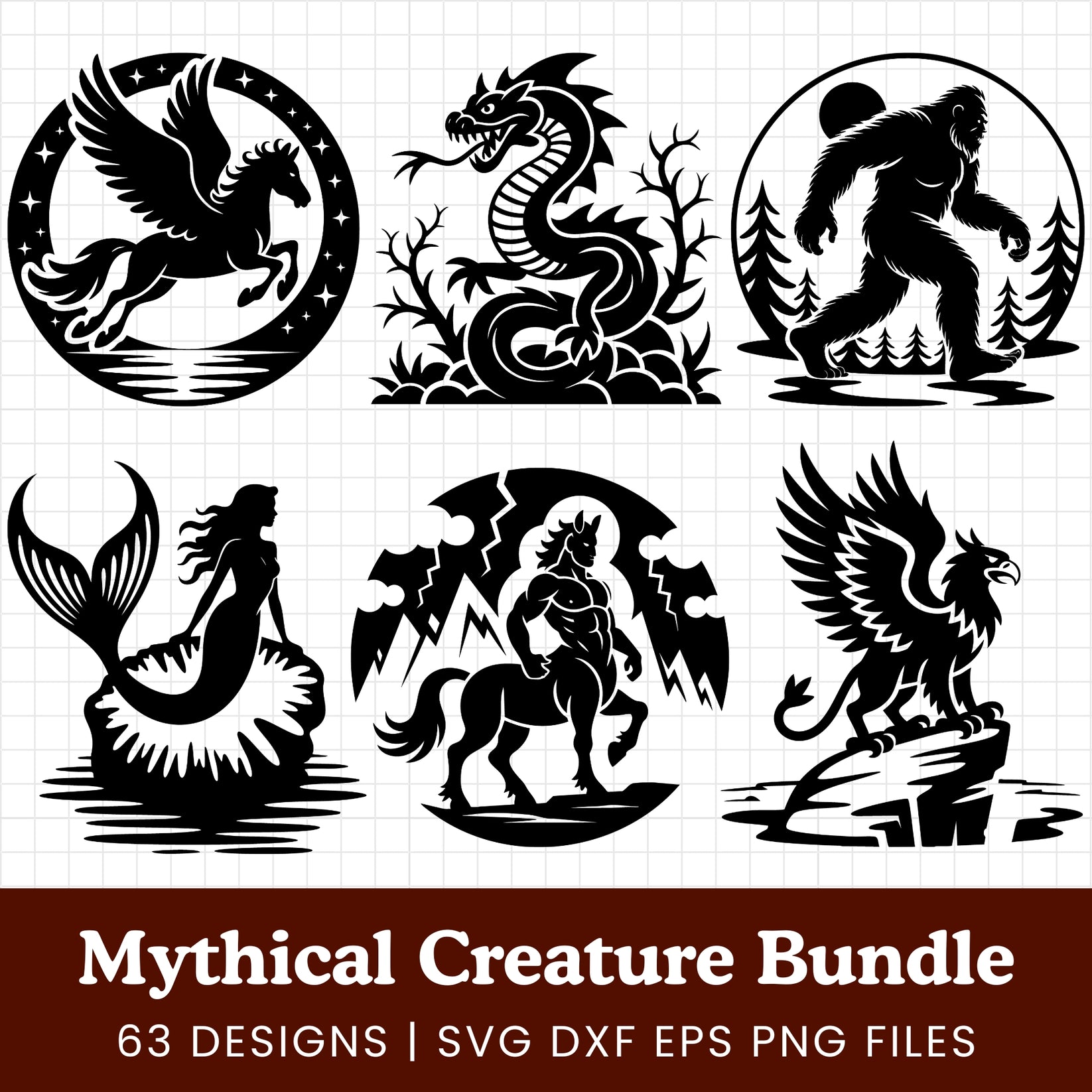 Mythical Creature SVG Bundle - Free and Premium Files – Craft House SVG