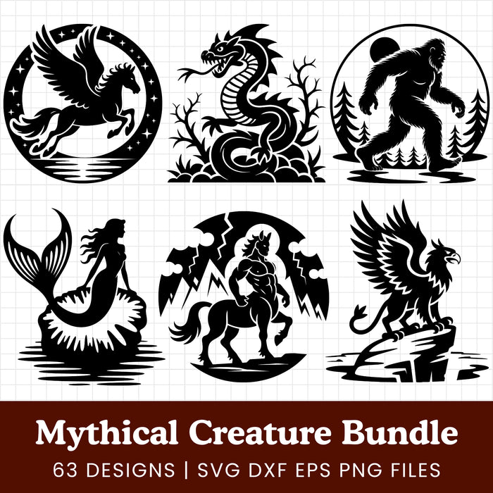 Mythical Creature SVG Bundle - Free and Premium Files