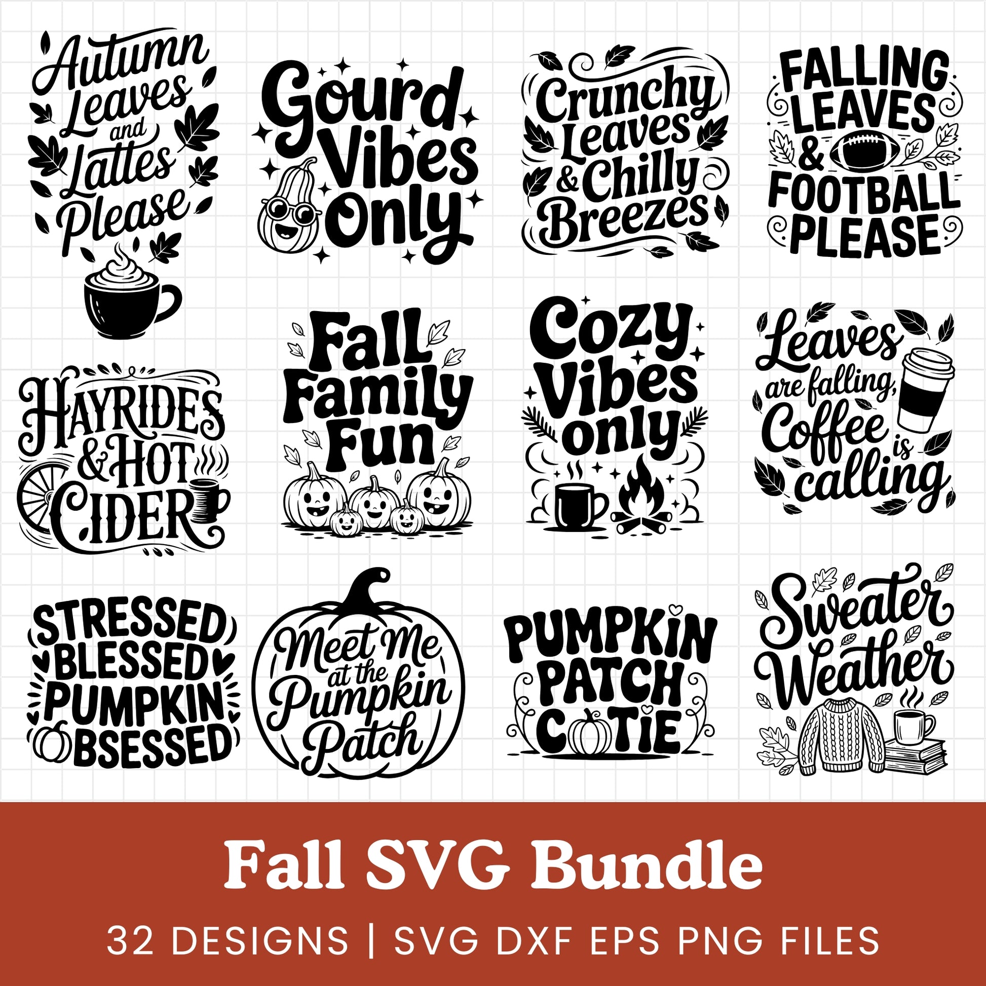 Fall SVG Bundle - Free and Premium Files – Craft House SVG