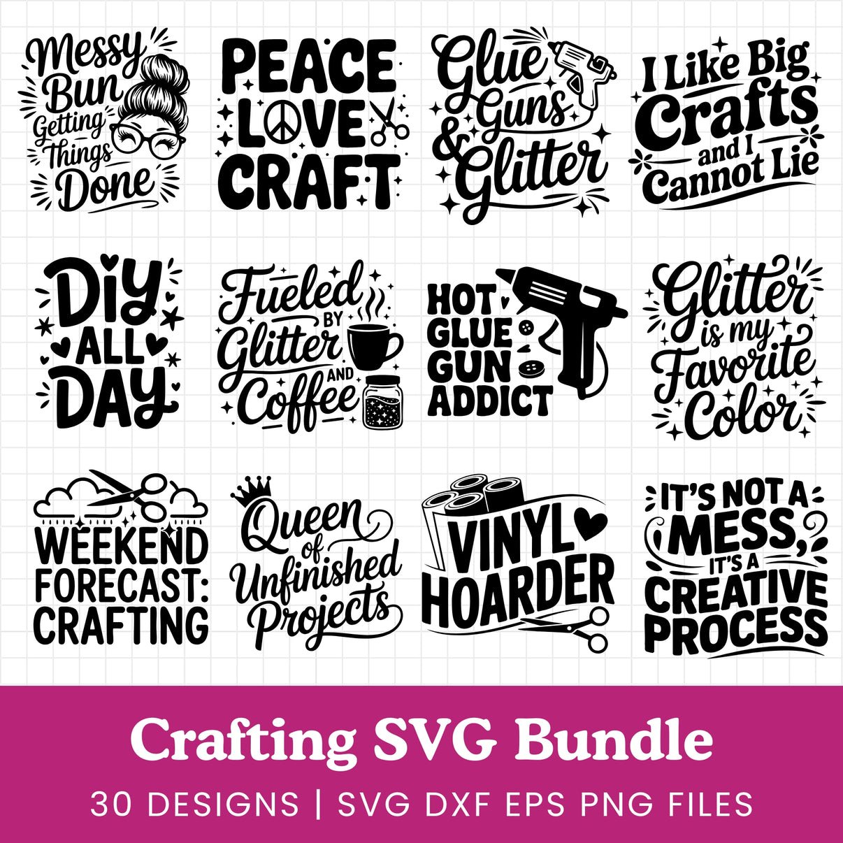 Crafting SVG Bundle - Free and Premium Files – Craft House SVG