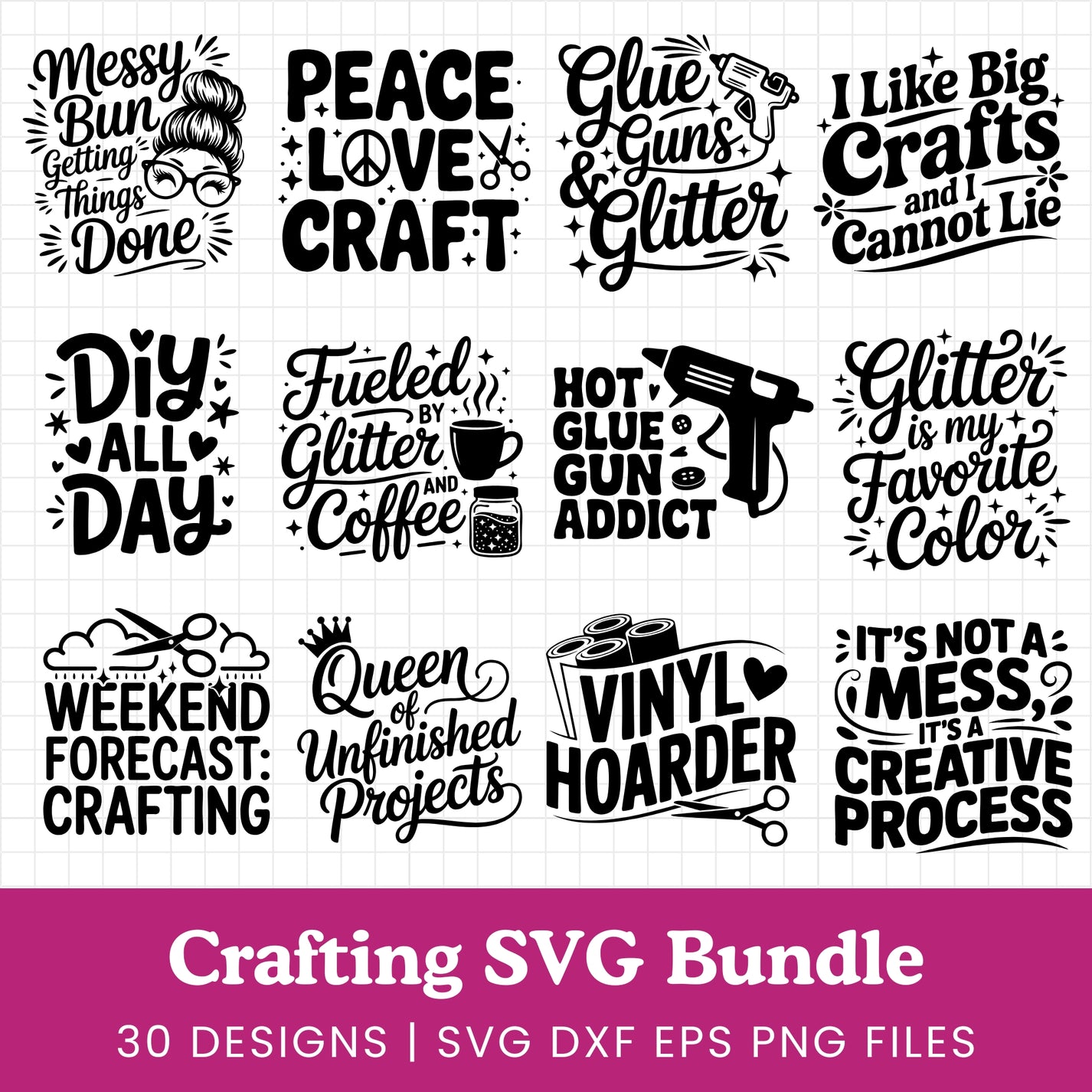Crafting SVG Bundle - Free and Premium Files – Craft House SVG