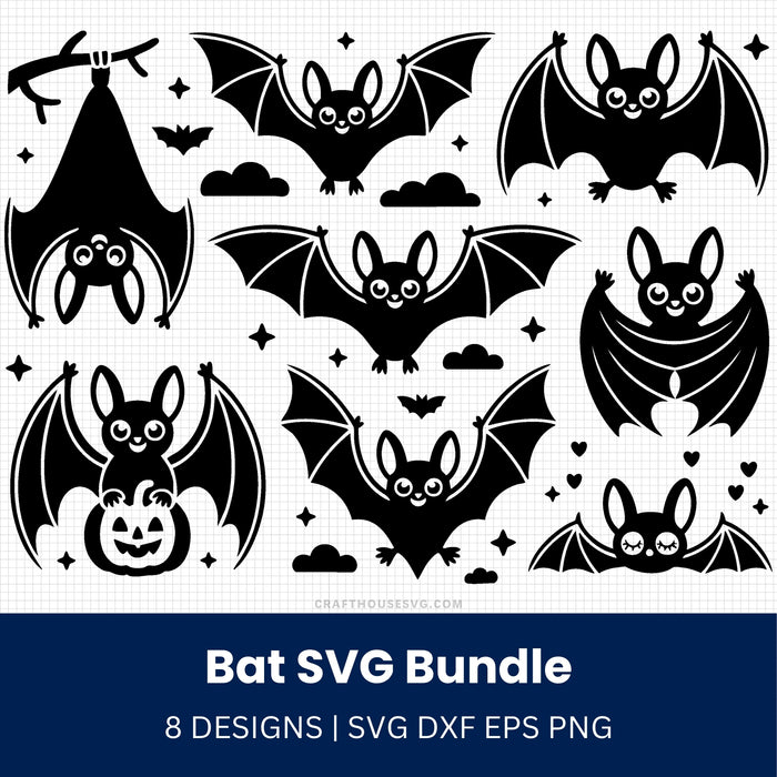 Bat SVG Bundle - Free and Premium Files