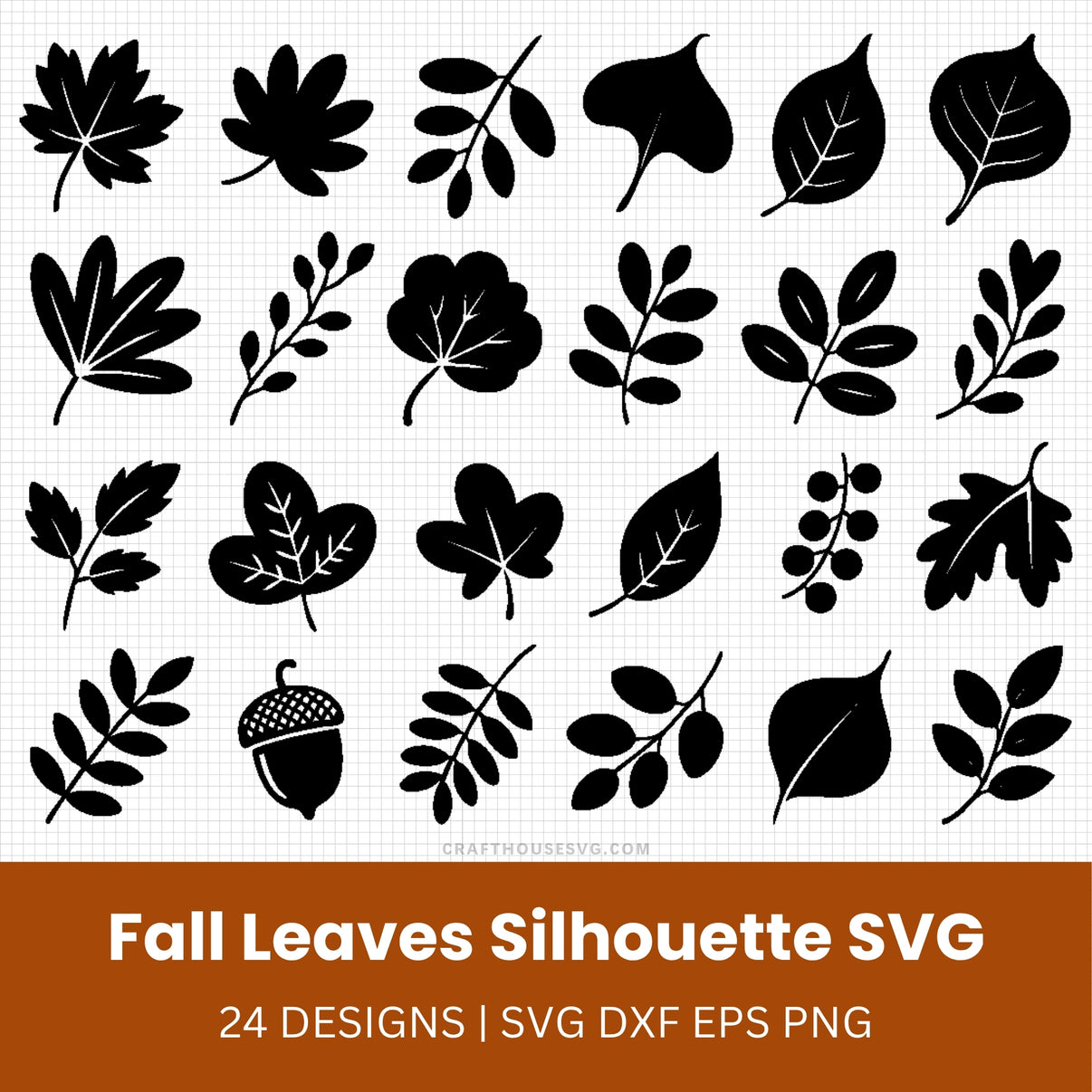 Fall Leaves Silhouette SVG Bundle - Free and Premium Files – Craft ...
