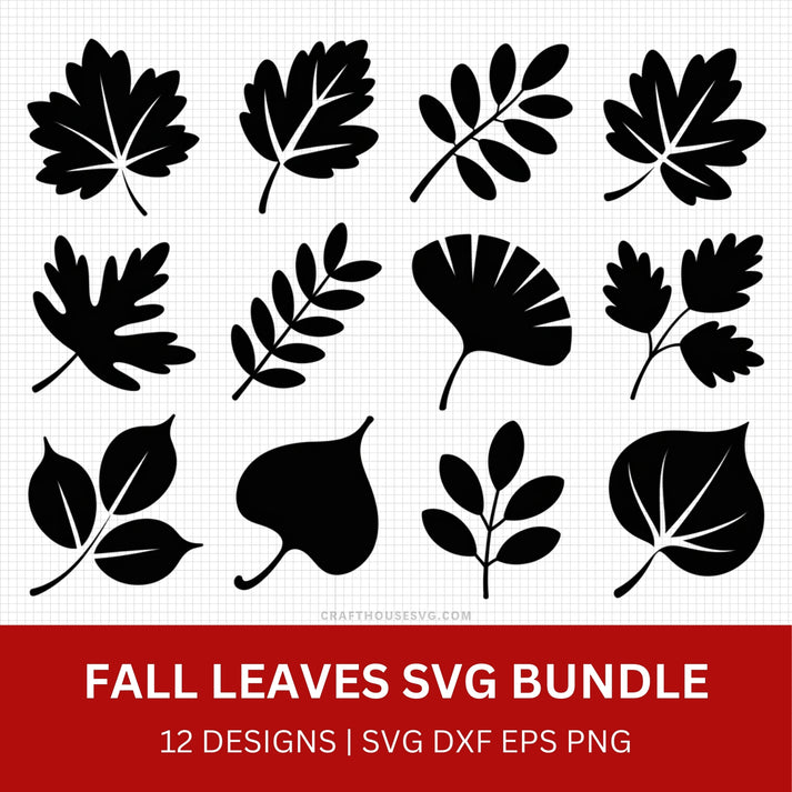 Fall Leaves SVG Bundle - Free and Premium Files – Craft House SVG
