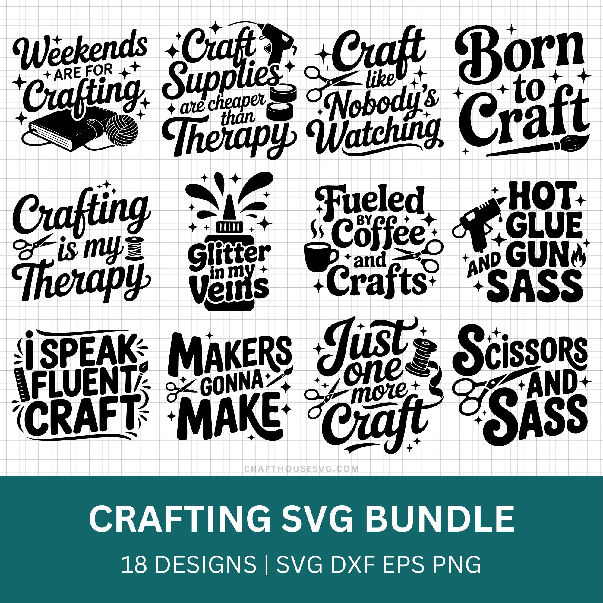 Crafting SVG Bundle - Free and Premium Files
