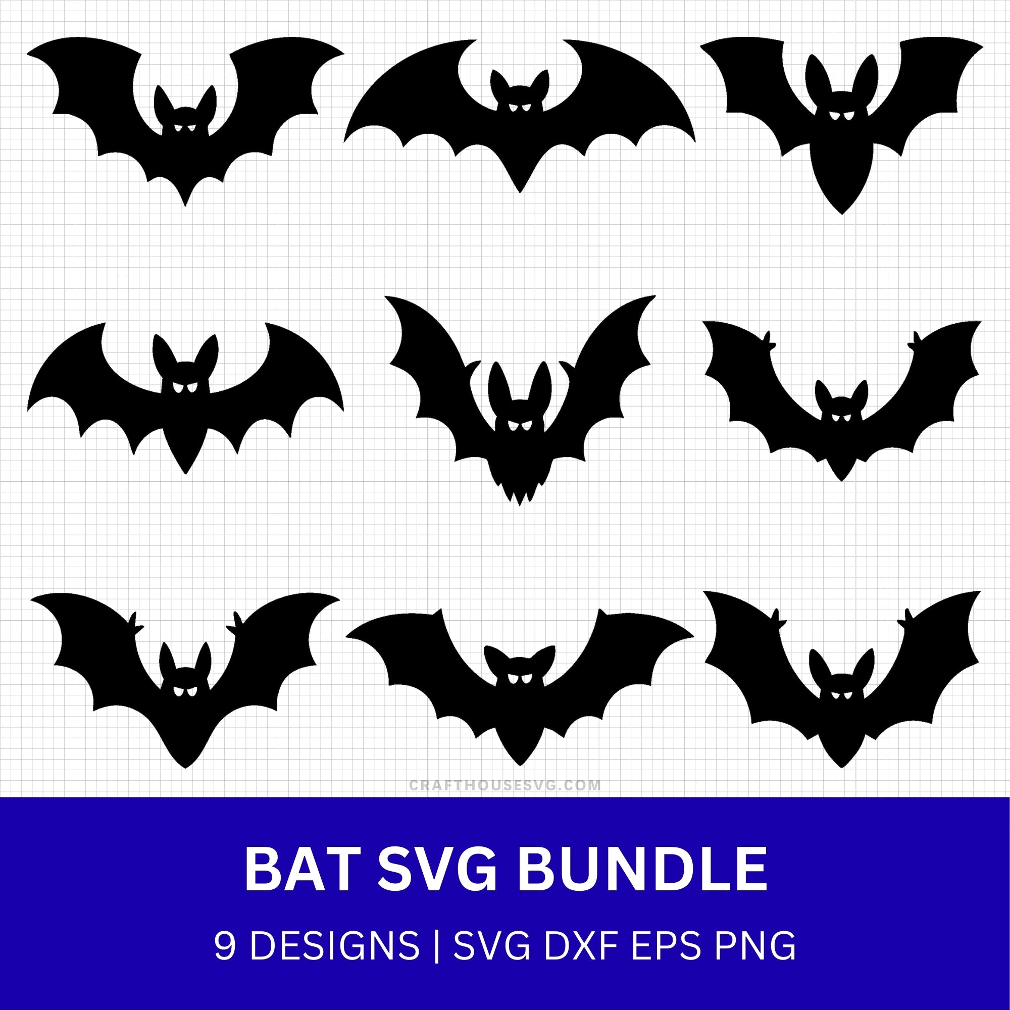 Bat SVG Bundle - Free and Premium Files – Craft House SVG