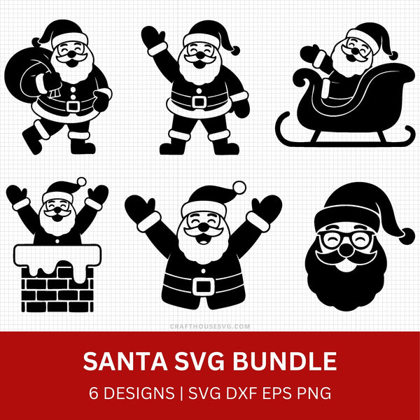Santa SVG Bundle - Free and Premium Files – Craft House SVG