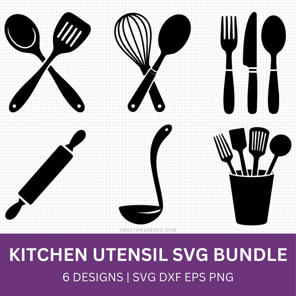 Kitchen Utensil SVG Bundle - Free and Premium Files – Craft House SVG