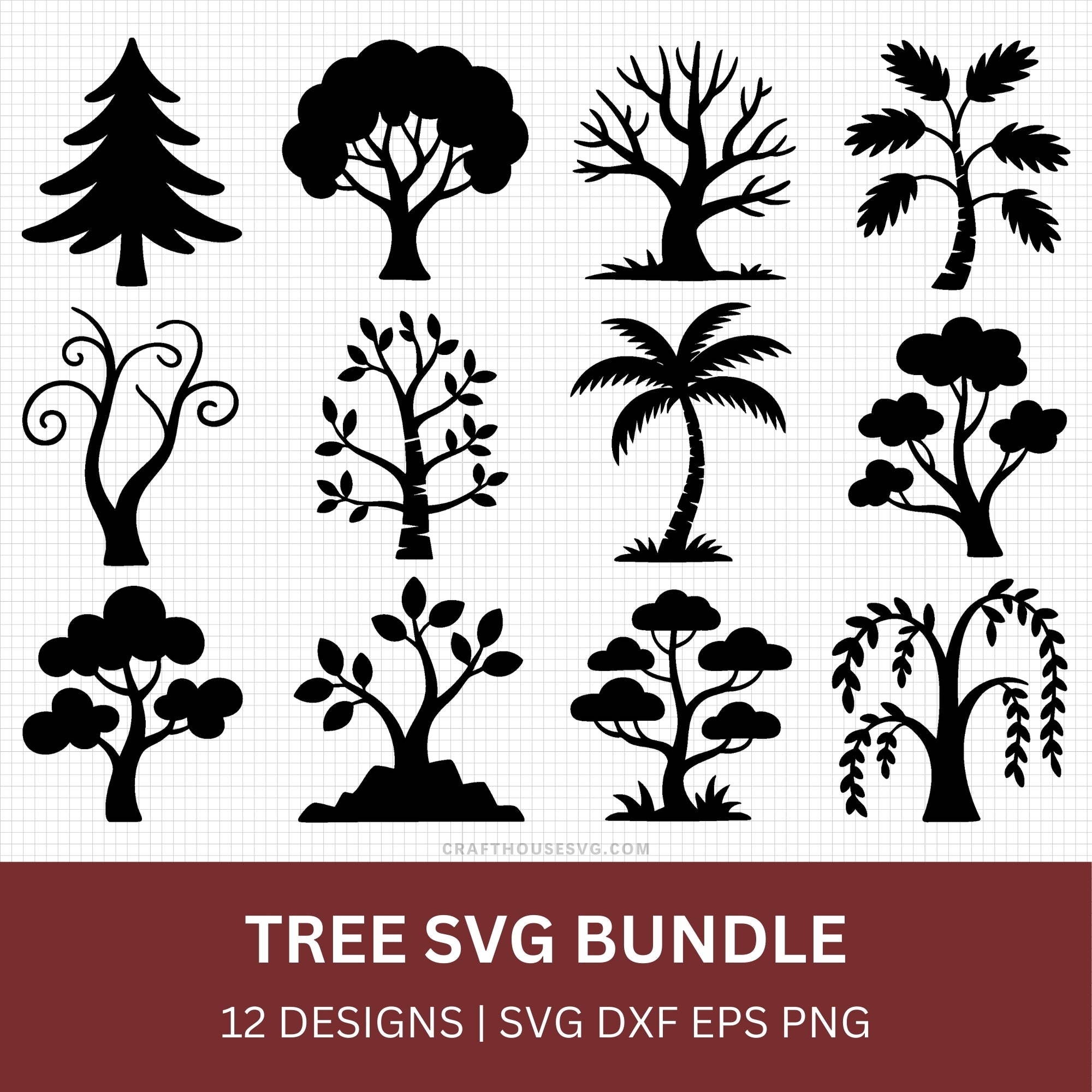 Tree SVG Bundle - Free and Premium Files – Craft House SVG