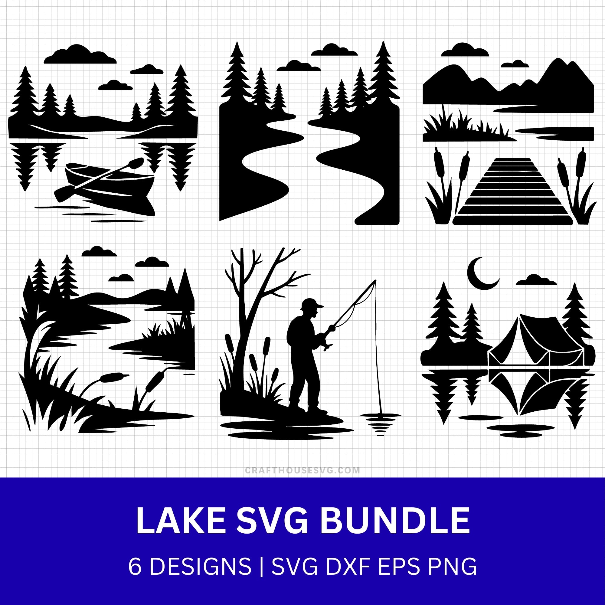 Lake SVG Bundle - Free and Premium Files – Craft House SVG