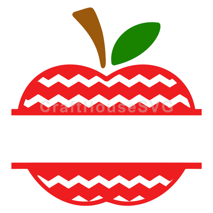 Apple chevron split monogram SVG - Free and Premium Files