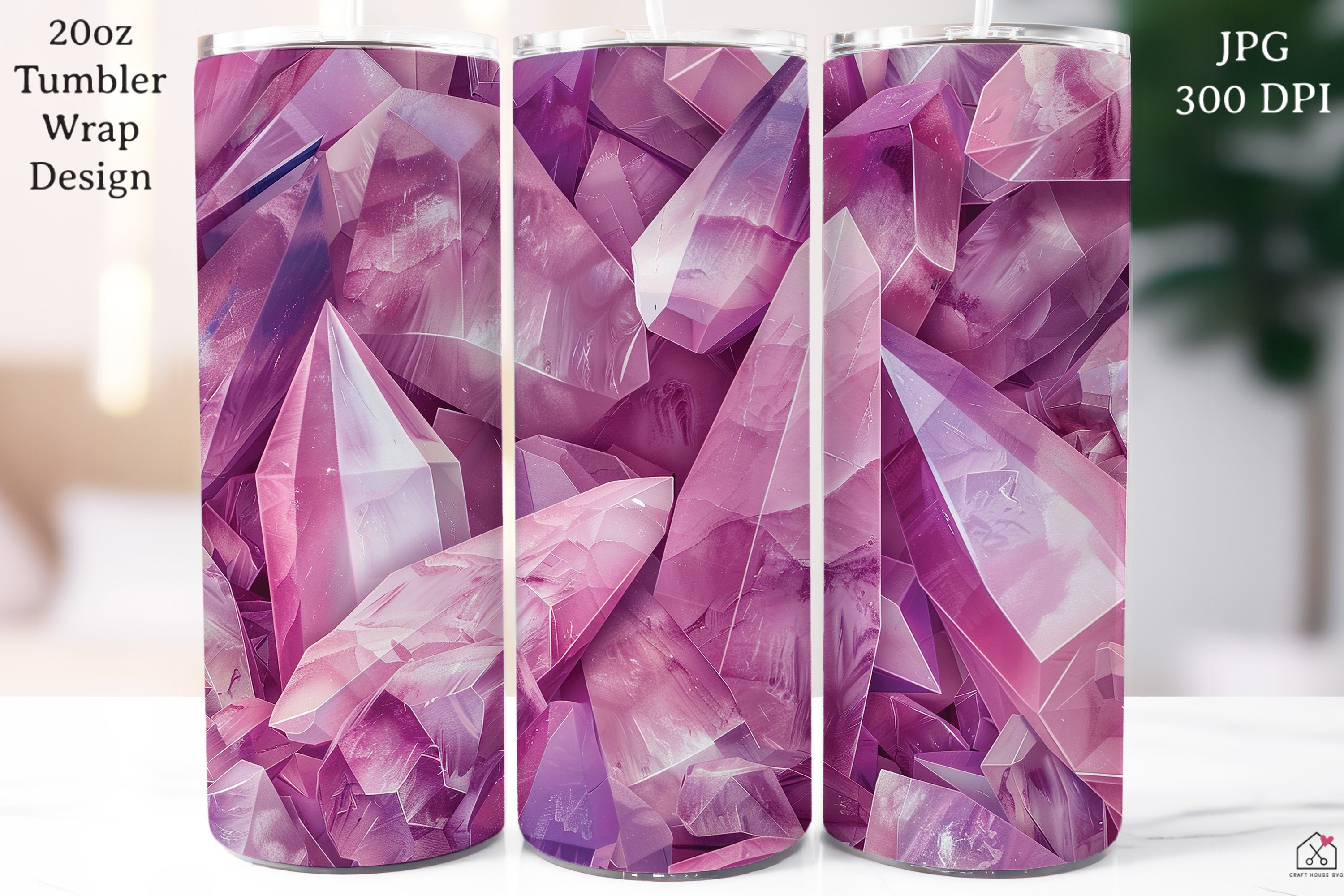 Crystal 20 oz Straight Tumbler Wrap JPG - CraftHouseSVG