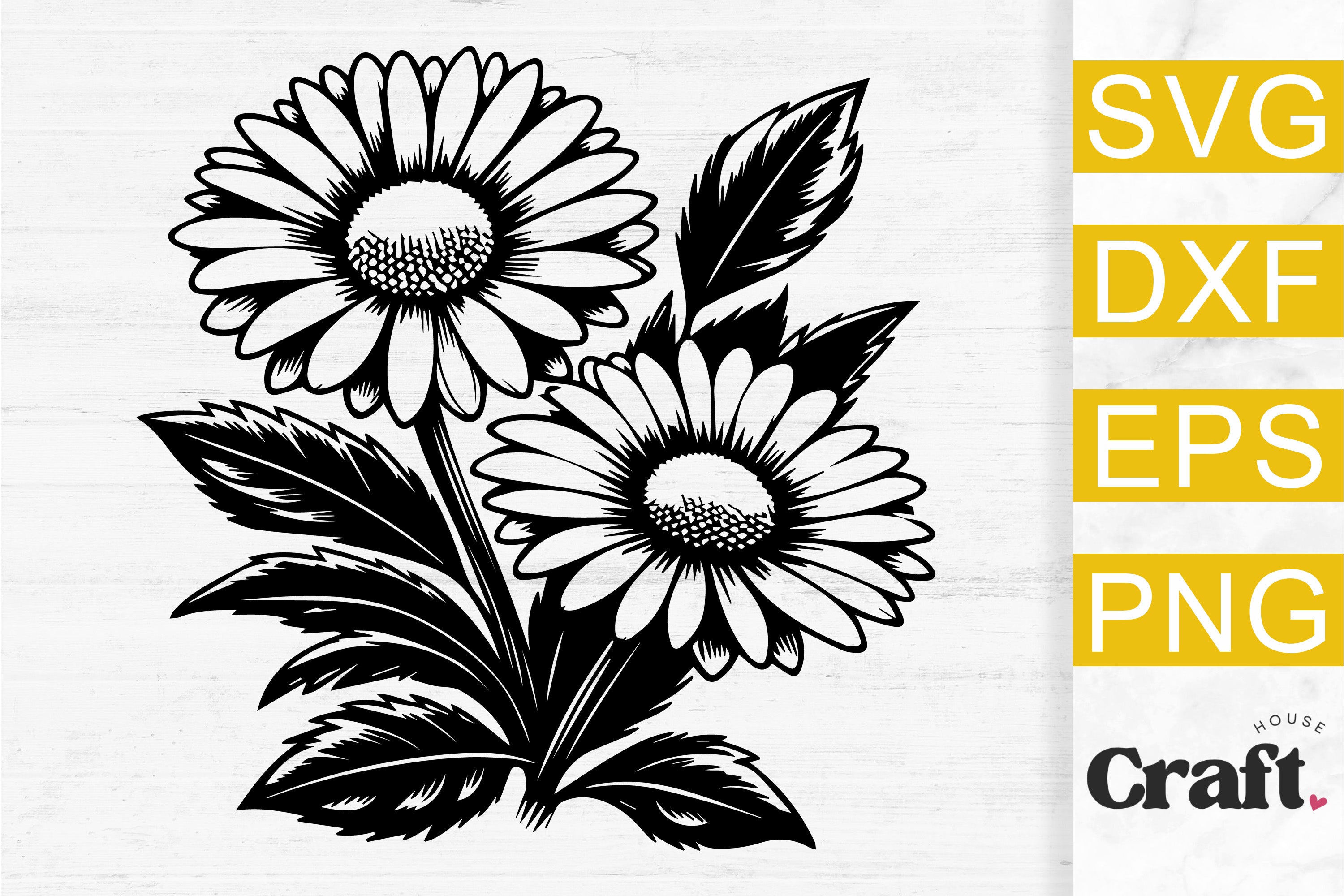 Daisy SVG Intricate Design - Craft House SVG