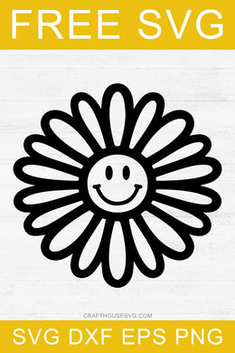 FREE Daisy Smiley Face SVG - Free and Premium Files