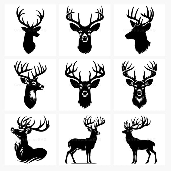 Deer SVG Bundle - Free and Premium Files – Craft House SVG