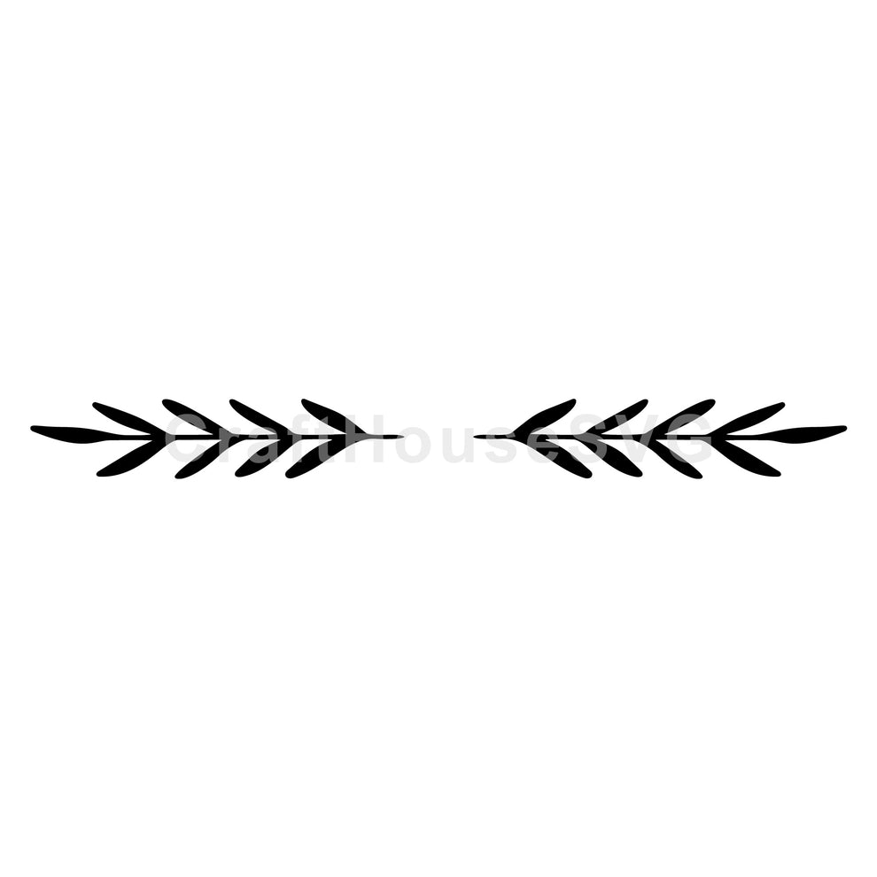 Bold Leafy Branch Divider SVG - Free and Premium Files – Craft House SVG