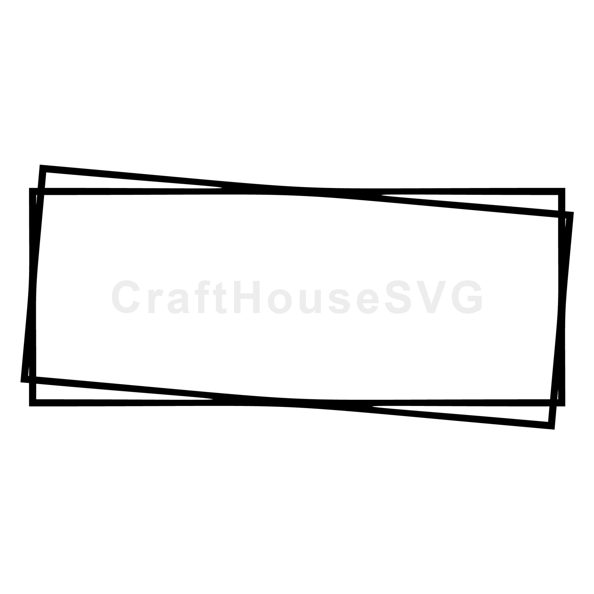 Double Rectangle SVG Frame - Free and Premium Files – Craft House SVG