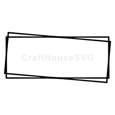 Double Rectangle SVG Frame - Free and Premium Files