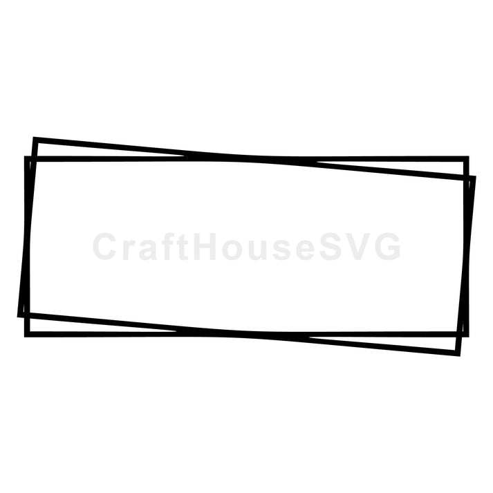 Double Rectangle SVG Frame - Free and Premium Files – Craft House SVG