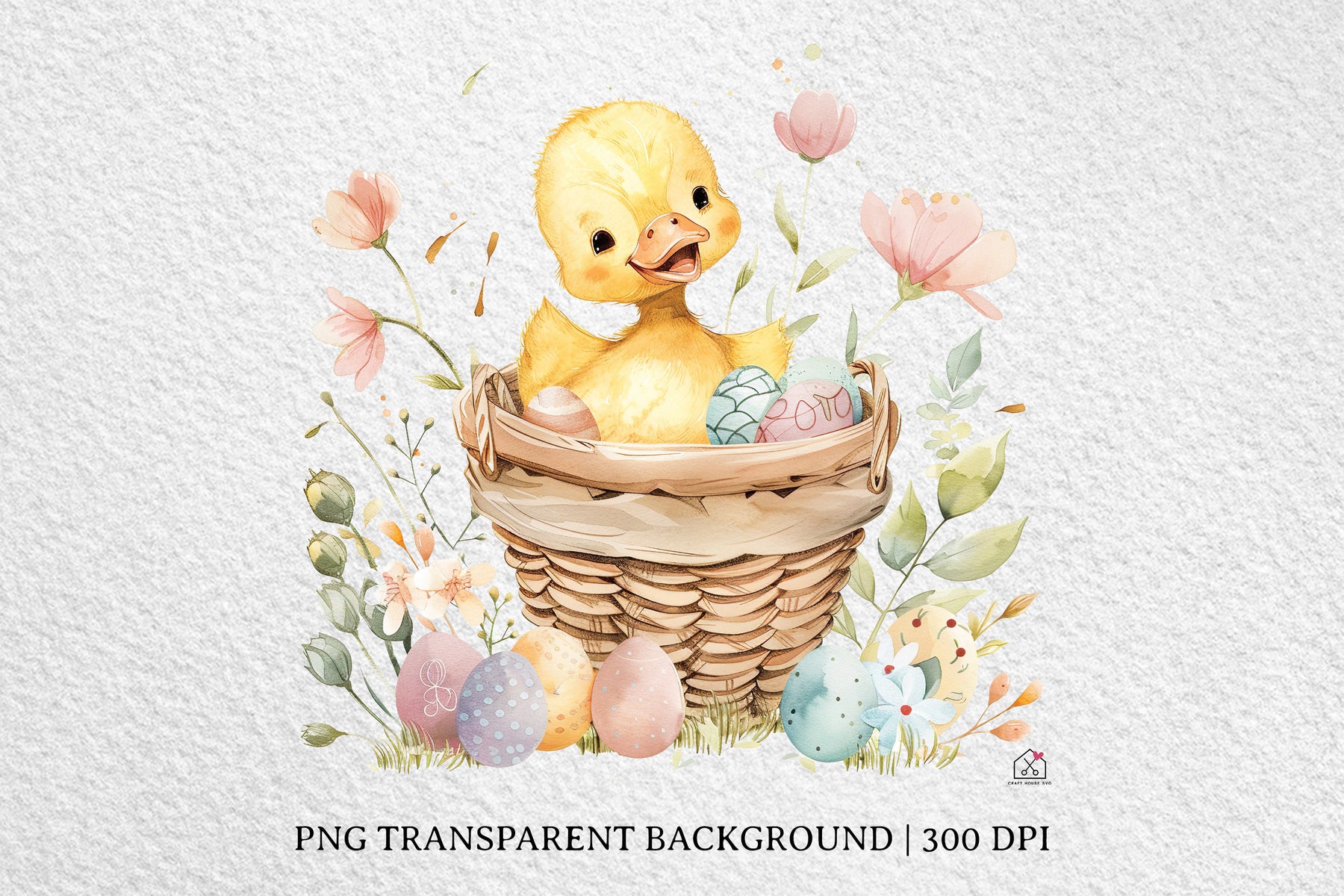 Watercolor Easter Basket Sublimation Bundle Clip Art PNG ...