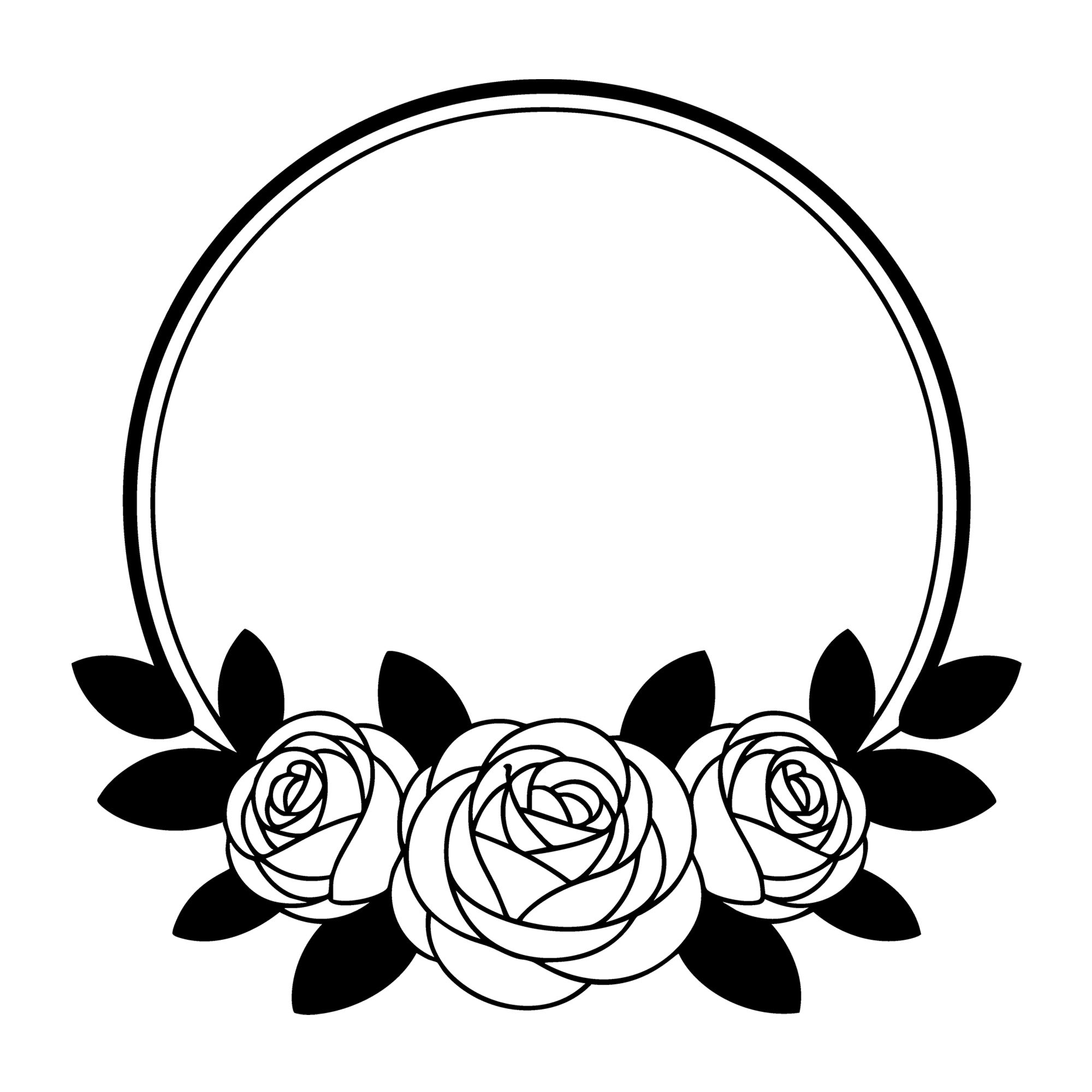Floral Frame SVG – Craft House SVG