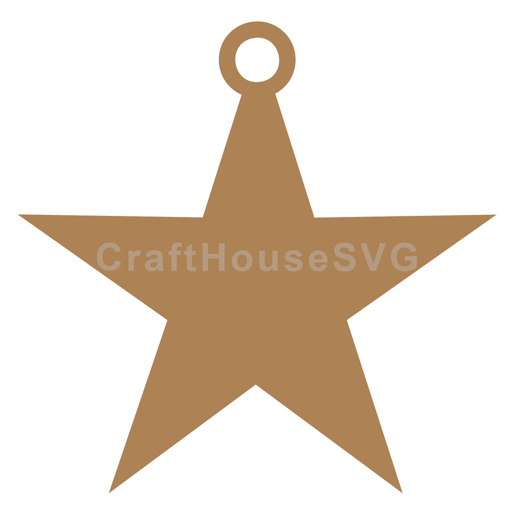 Gift Tag Star SVG