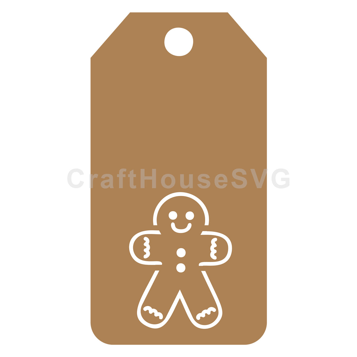Gingerbread Man Gift Tag SVG - Free and Premium Files – Craft House SVG
