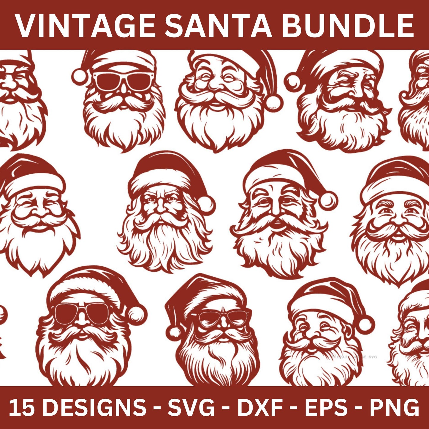 Santa SVG Bundle Vintage Christmas - Free and Premium Files – Craft ...