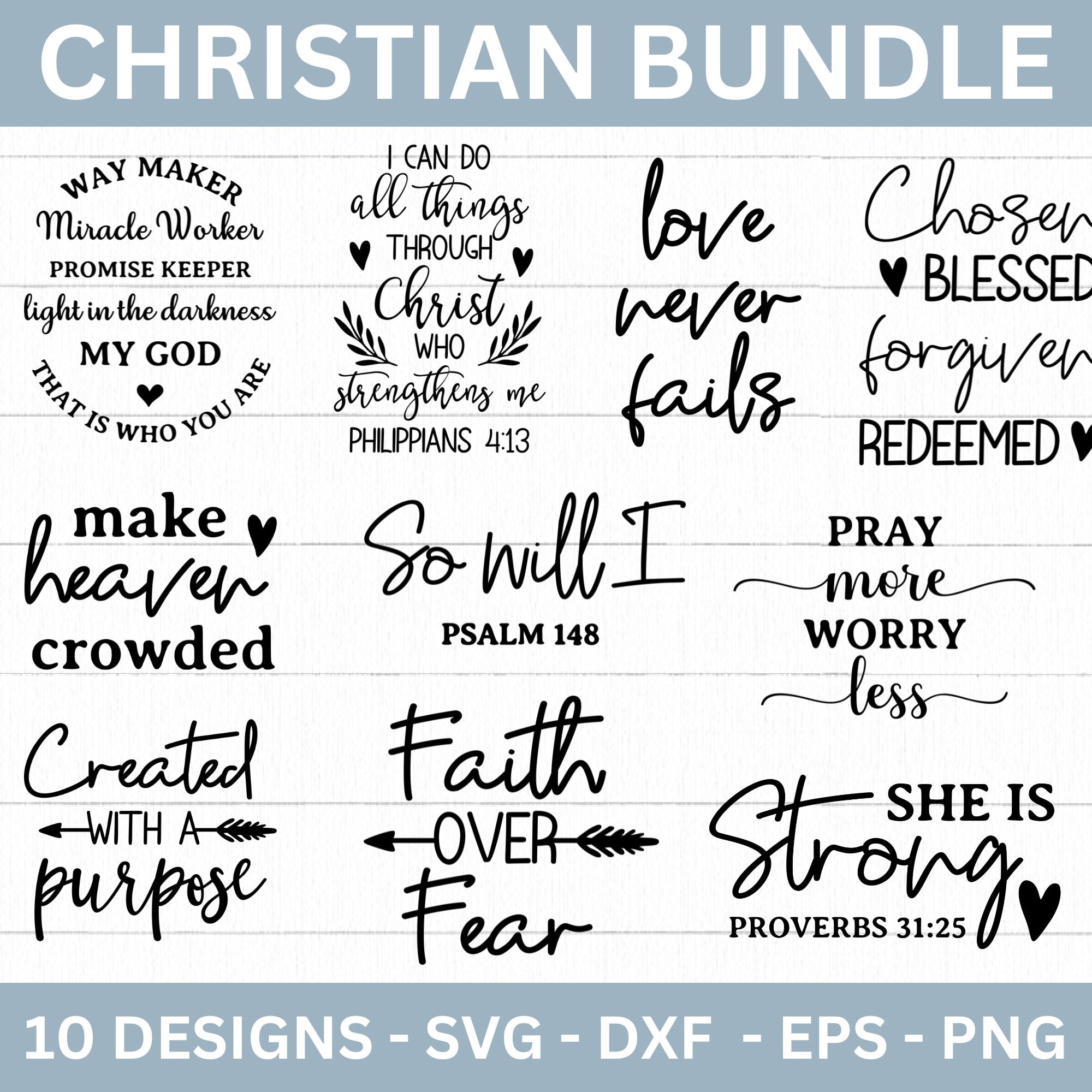 Christian SVG Bundle Scripture Bundle