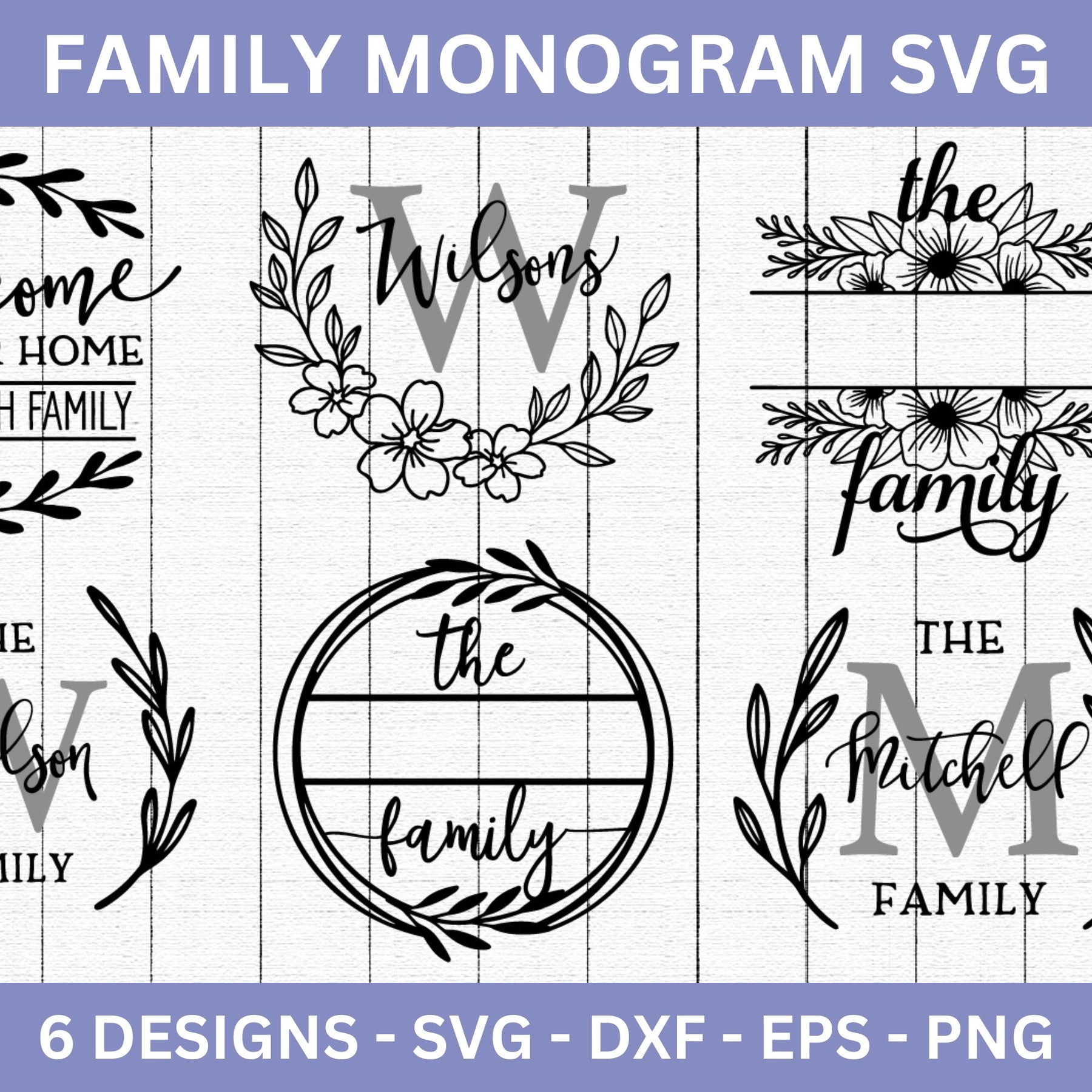 Family Name Sign SVG Bundle - Craft House SVG
