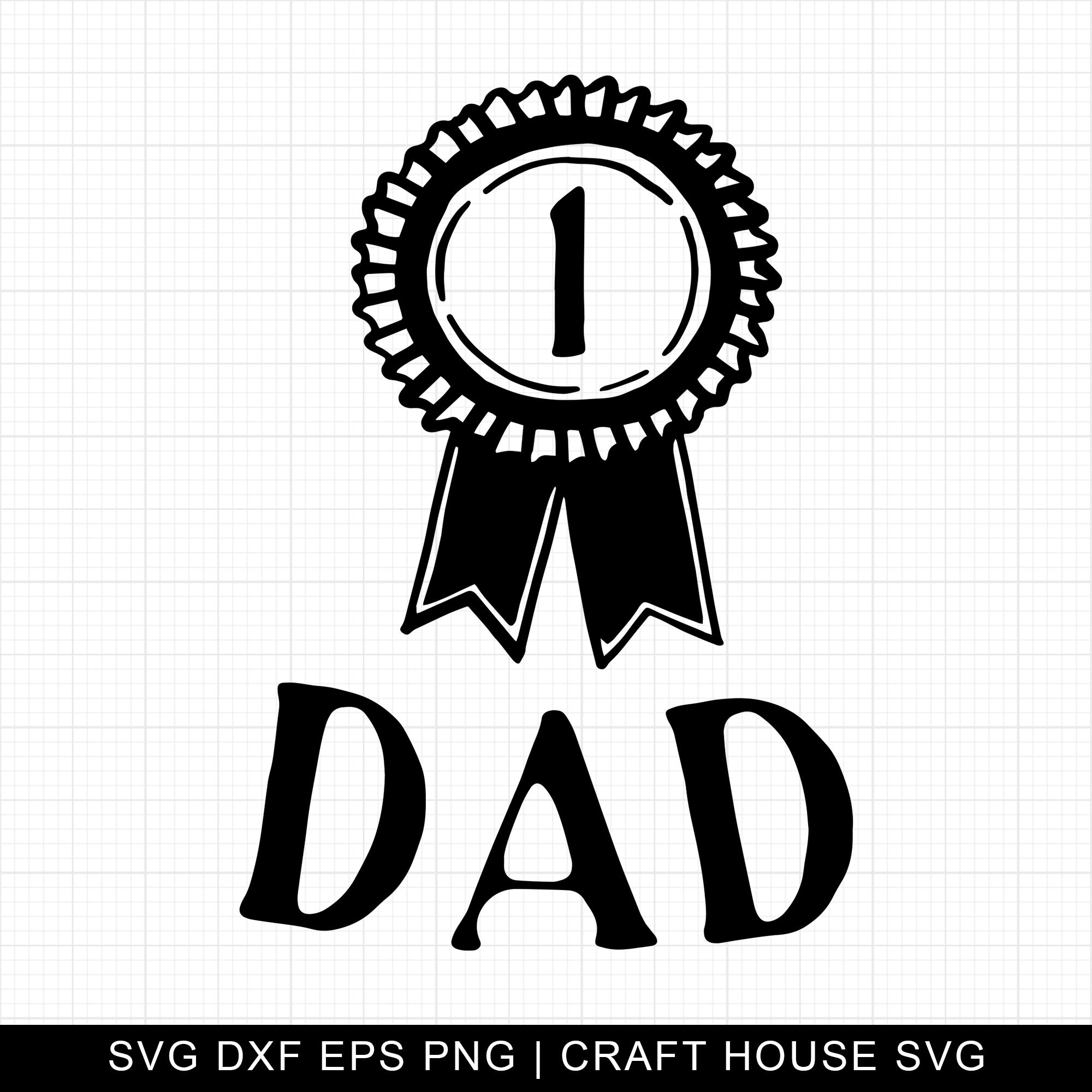 Number one dad SVG | M8F14 - Craft House SVG
