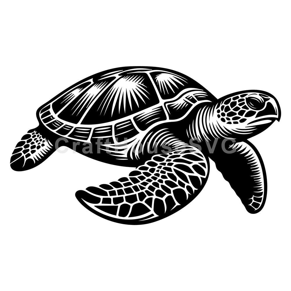 Swimming Sea Turtle SVG - Free and Premium Files