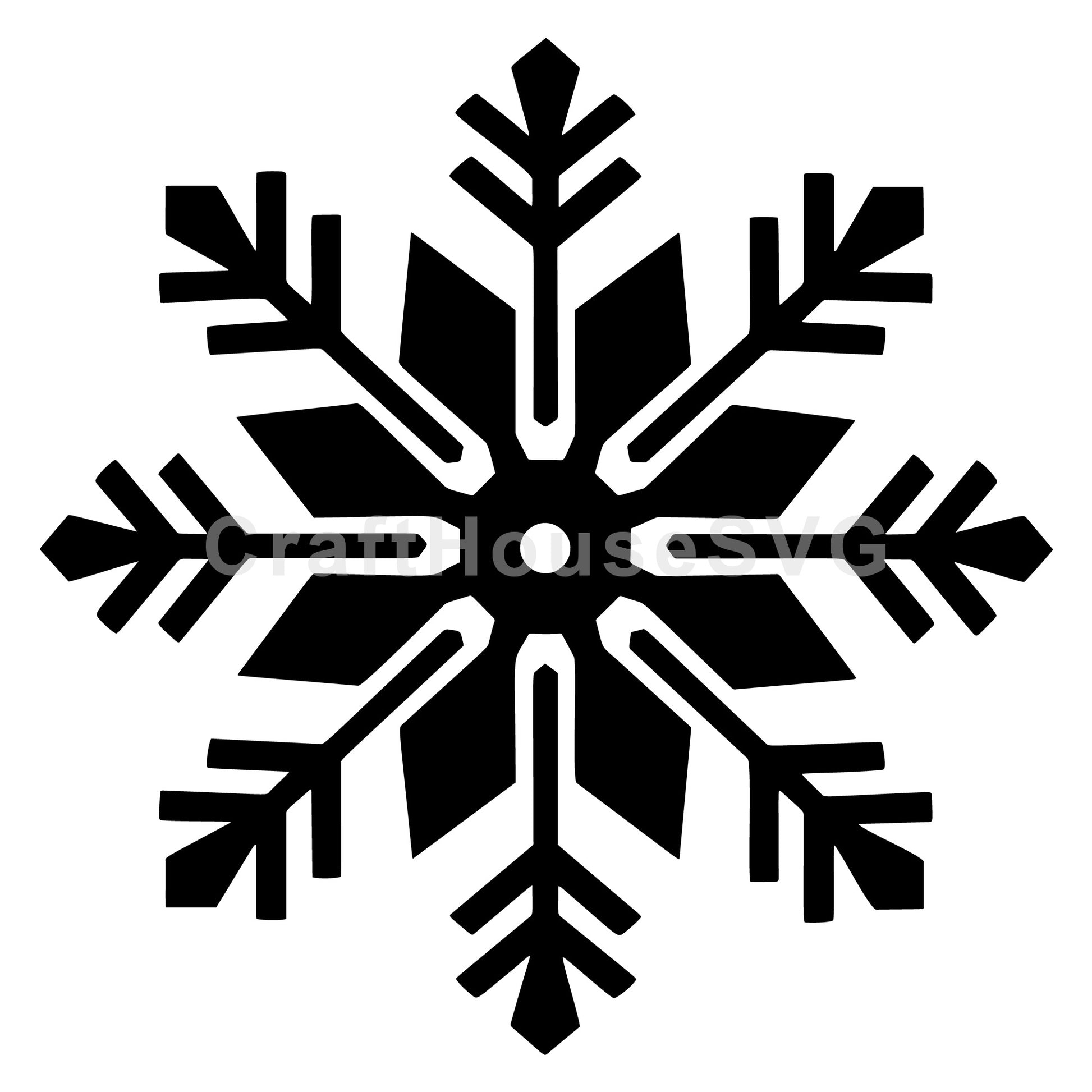 Pointed Petals Snowflake Winter SVG - Free and Premium Files – Craft ...