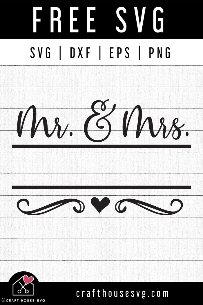 FREE Mr and mrs SVG Wedding SVG | FB282 - Free and Premium Files