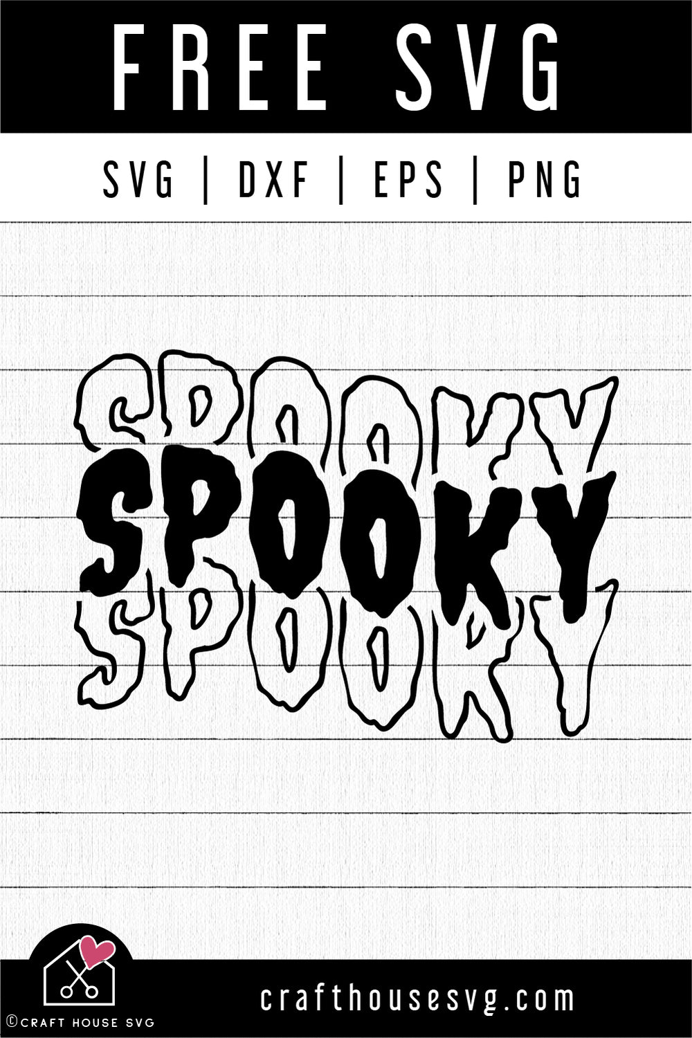 FREE Spooky SVG Halloween SVG - Craft House SVG