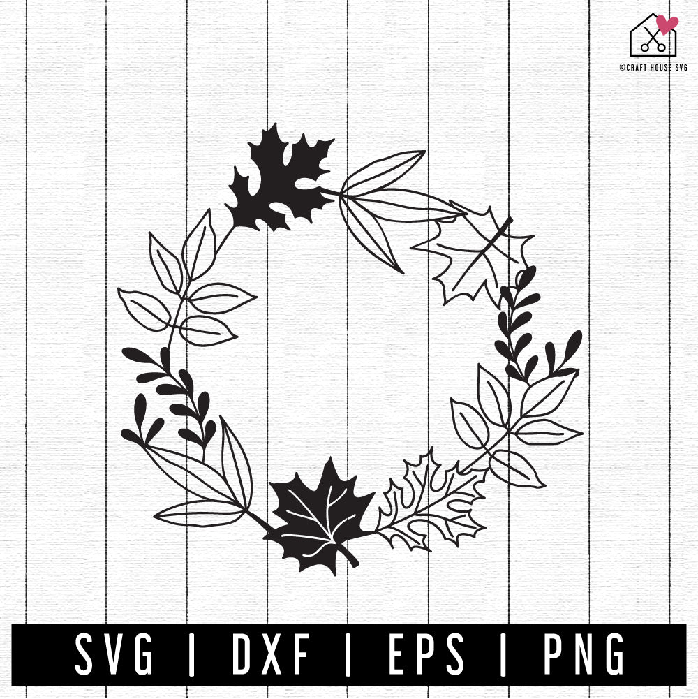 FREE Fall Wreath SVG - Craft House SVG