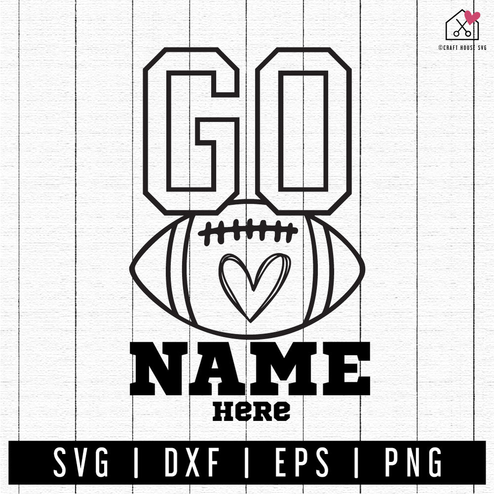 FREE Go Football SVG Football Team shirt SVG | FB304 - Free and – Craft ...