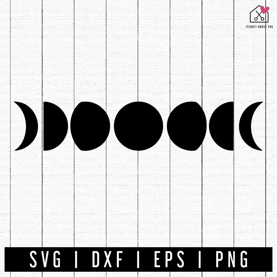 FREE Moon Phases SVG | FB309 - Free and Premium Files