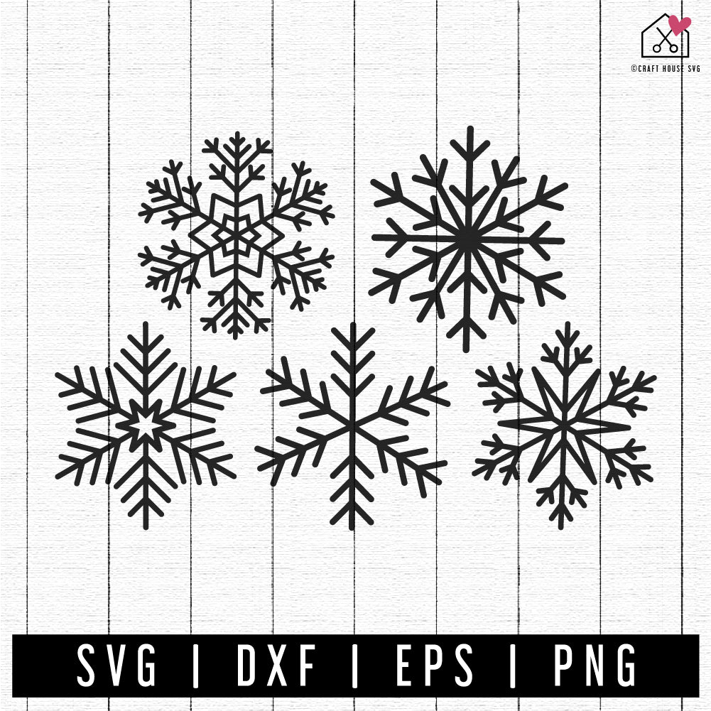 FREE Snowflake SVG - Craft House SVG