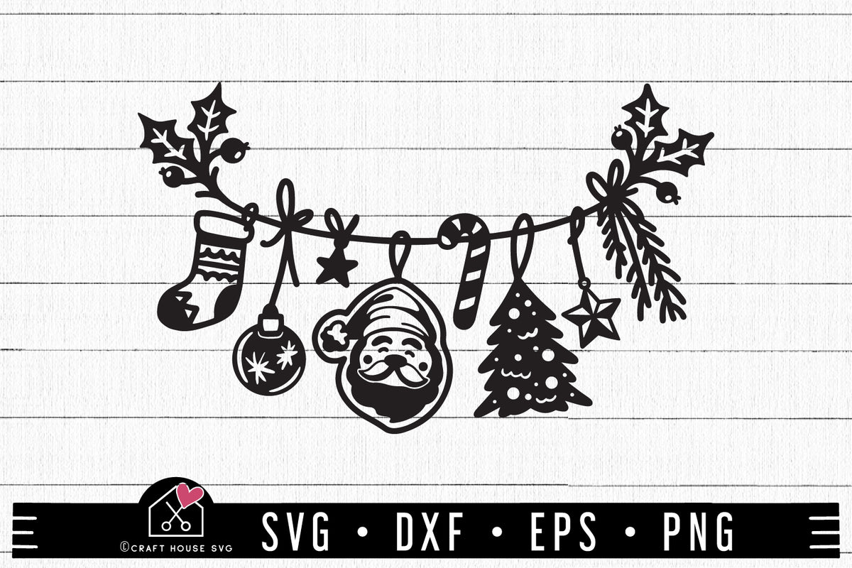 FREE Hanging Christmas Decoration SVG - Craft House SVG