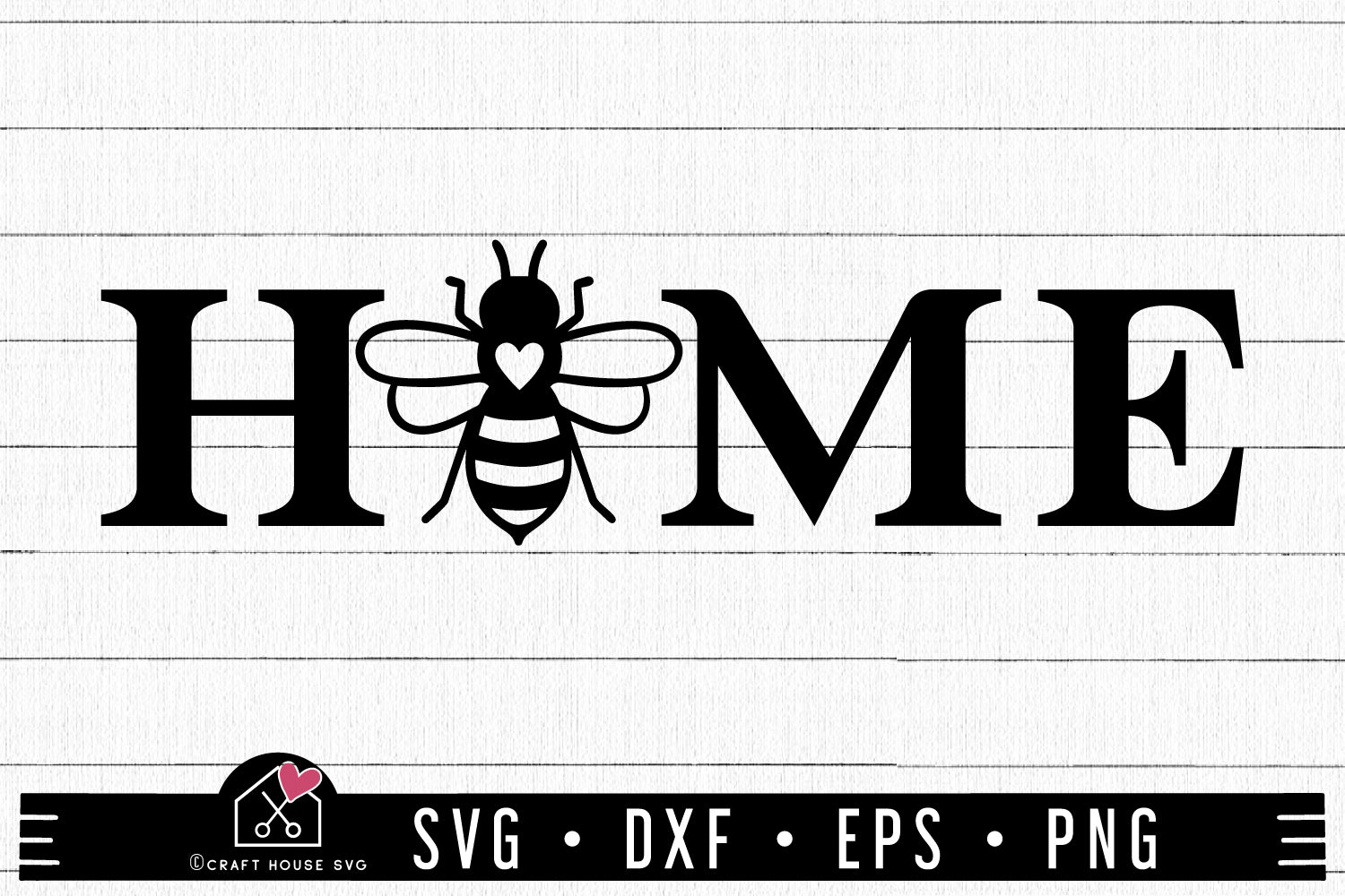 Home Bee Sign SVG , Spring, Honey Bee Cut File - Craft House SVG