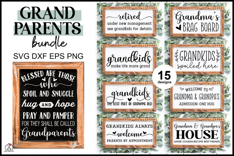 Grandparents SVG Bundle - Free and Premium Files – Craft House SVG