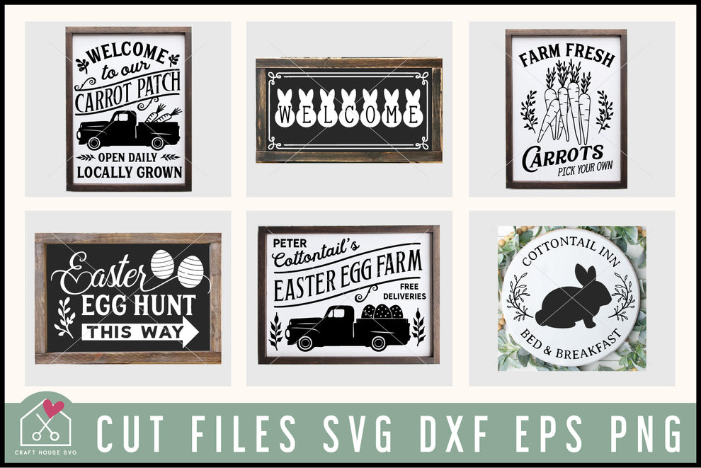 Vintage Easter Sign SVG Bundle - Free and Premium Files – Craft House SVG