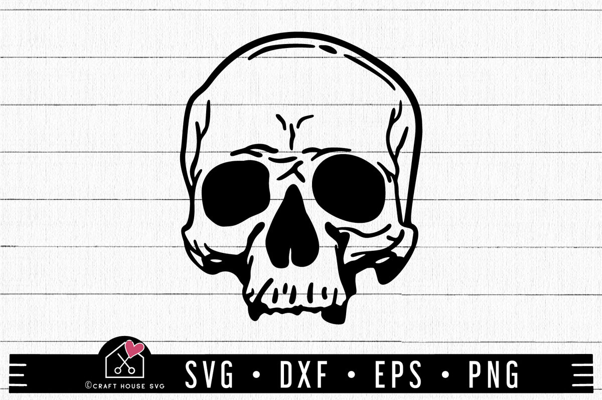 Skull SVG Halloween Cut File - Craft House SVG