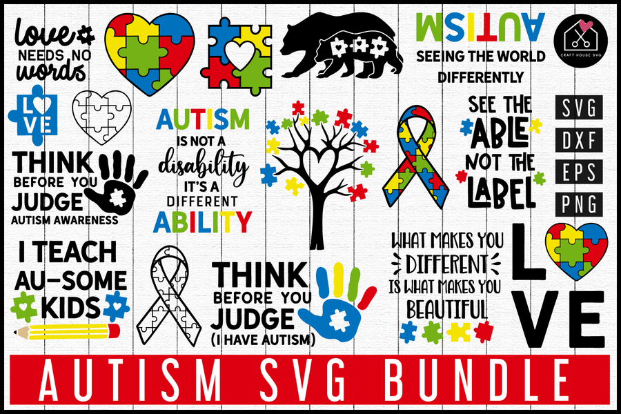 Autism SVG Bundle - Craft House SVG