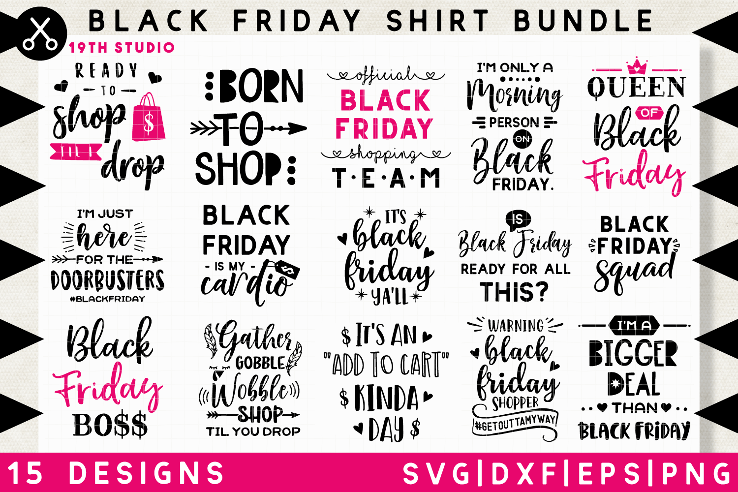 SVG bundles for Cricut and Silhouette cutting machine.