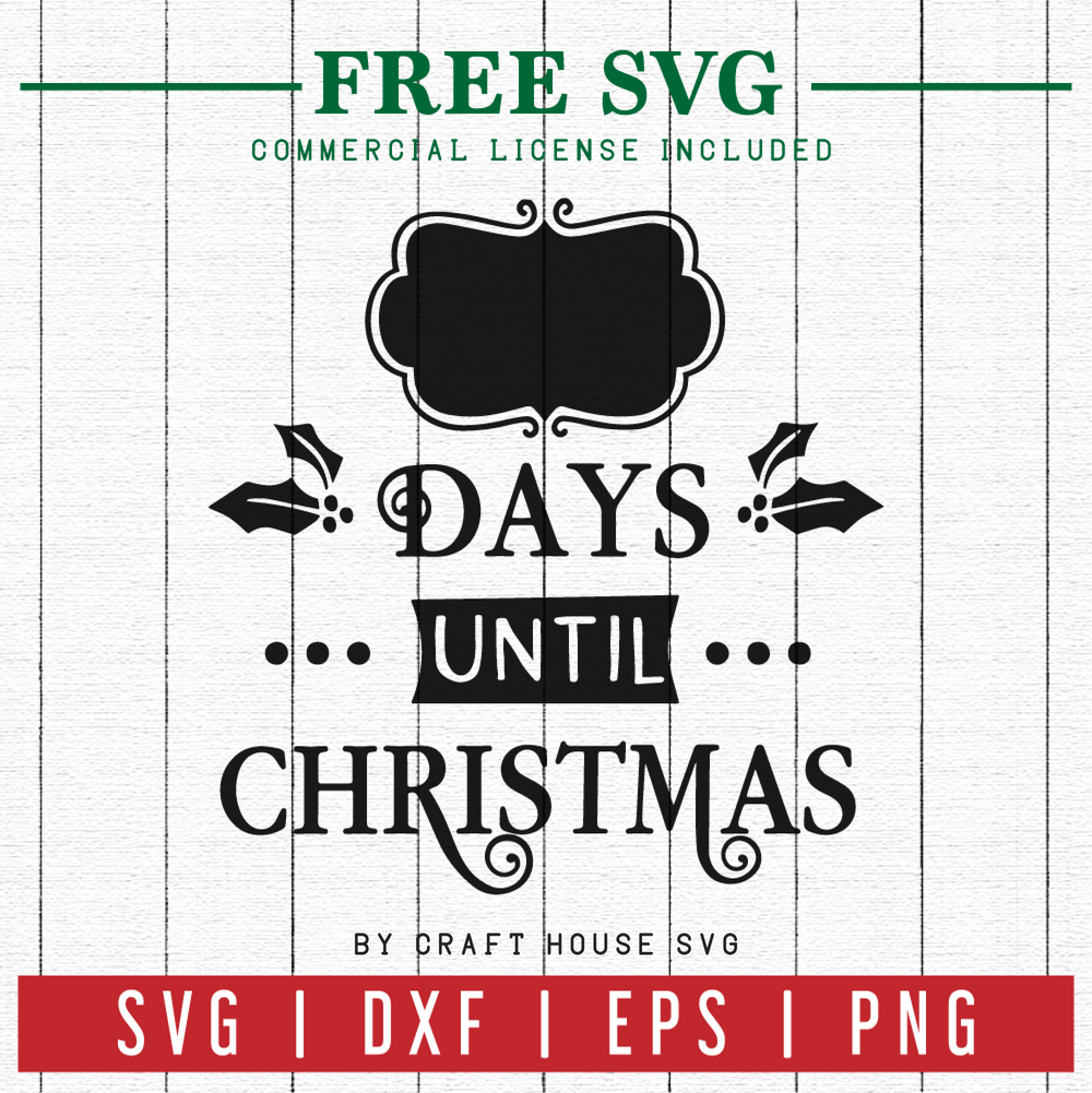 FREE | Christmas Countdown Sign SVG - Free and Premium Files