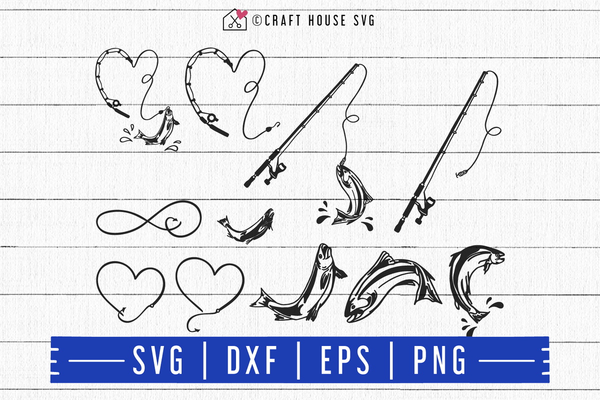 FREE Fishing SVG | FB96 - Craft House SVG