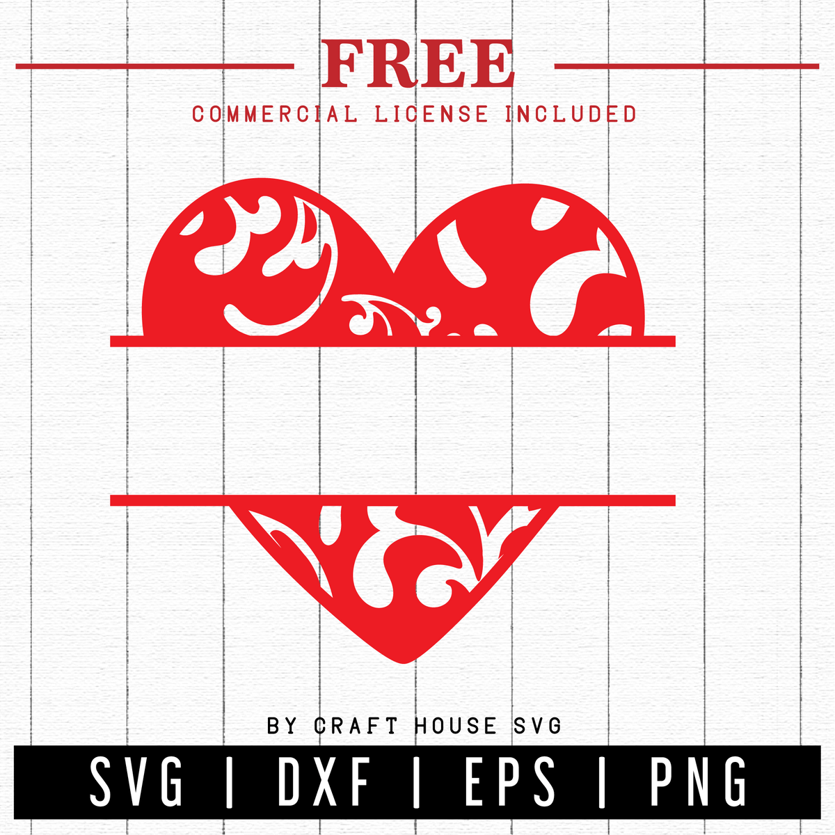 FREE | Heart SVG | FB41 - Craft House SVG