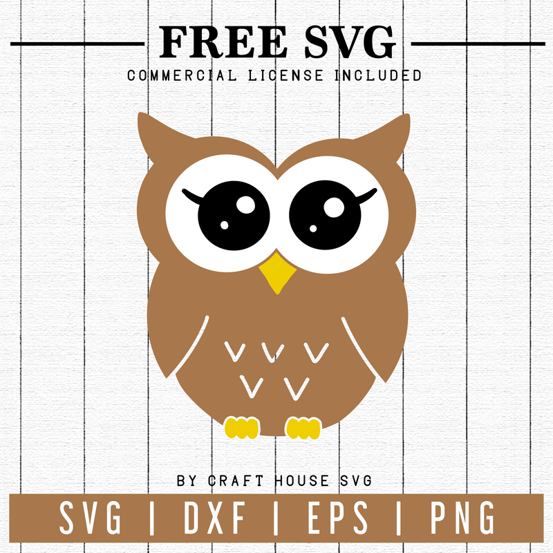 Free Owl SVG | FB60 - Craft House SVG